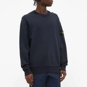 Stone Island Garment Dyed Crewneck Sweatshirt