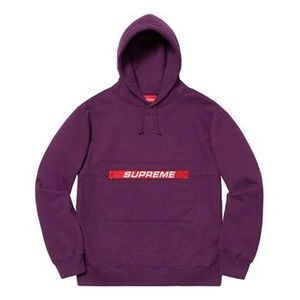 Supreme Ss19 Zip Pouch Hooded Sweatshirt - Purple