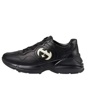 Gucci Rhyton "interlocking G" Sneakers - Black