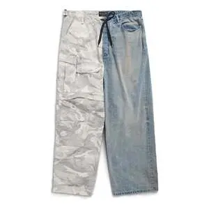 Balenciaga Grayscale Camo Hybrid Baggy Pants