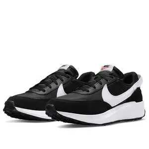 Nike Waffle Debut Low Top Sneakers - Black/white