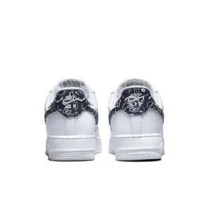 Nike Force 1 '07 Essentials "black Paisley" Low Top Sneakers