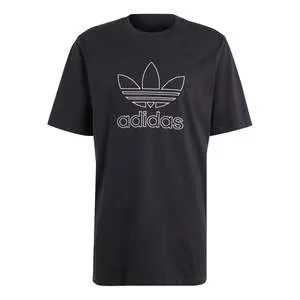 Adidas Adicolor Outline Trefoil T-shirt Asia Sizing - Black