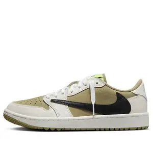 JORDAN Air 1 Low Golf X Travis Scott - Neutral Olive/black/sail