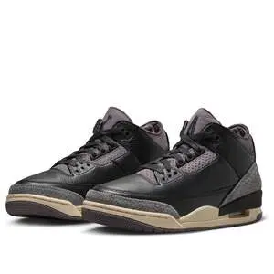 JORDAN 3 Retro Og Sp A Ma Maniére 'black Violet Ore - Black/black/flat Pewter