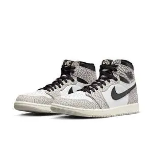 JORDAN 1 Retro High Og "white Cement" Sneakers - Tech Grey/muslin/black