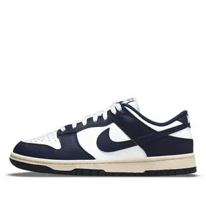 Nike Dunk Low Vintage Navy Sneakers - Blue/white