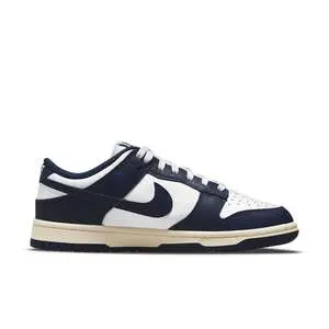 Nike Dunk Low Vintage Navy Sneakers - Blue/white