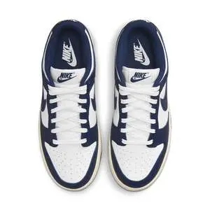 Nike Dunk Low Vintage Navy Sneakers - Blue/white