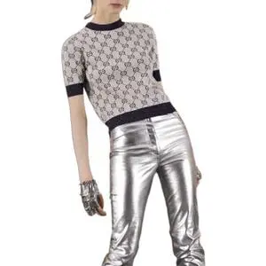Gucci Gg Lam Jacquard Knit Top