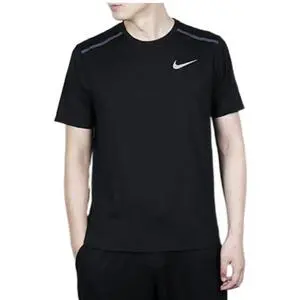 Nike Solid Color Logo Round Neck Casual Short Sleeve T-shirt
