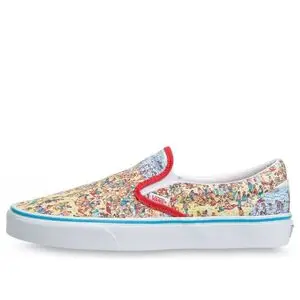 VANS Where's Waldo? X Classic Slip-on 'find Steve' Low Top Sneakers - Yellow