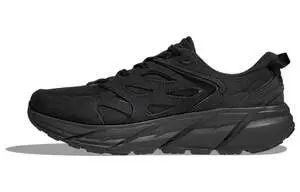Hoka One One Clifton L Suede Sneakers - Black/black