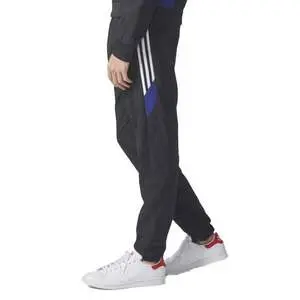 Adidas Originals Zipper Bundle Feet Fleece Lined Sports Pants - Black