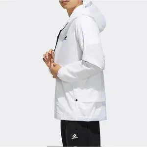 Adidas Back Logo Woven Hooded Jacket