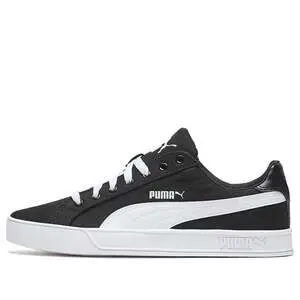 PUMA Smash Vulc Canvas Low Top Sneakers - Black/white