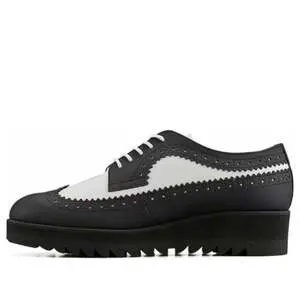 Men's Black White Shoes Oxfords