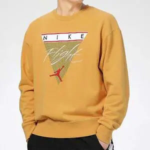 Nike Jordan Flight Graphic Crewneck Sweatshirt - Yellow