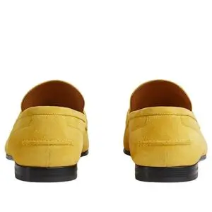 Gucci Jordaan Loafer In Suede - Yellow