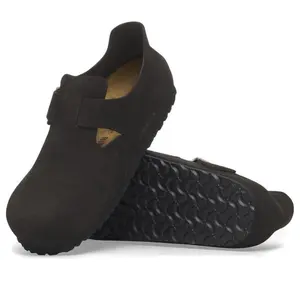 BIRKENSTOCK London Suede Mary Jane Shoes - Black