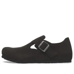 BIRKENSTOCK London Suede Mary Jane Shoes - Black