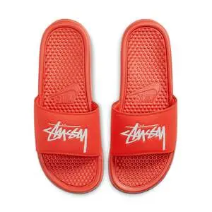 Nike X Stussy Benassi Slides - Red
