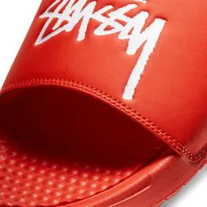 Nike X Stussy Benassi Slides - Red