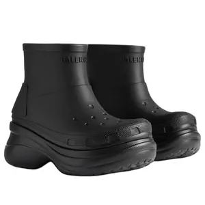 Balenciaga X Crocs Platform Bootie - Black