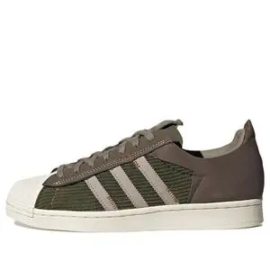 Adidas Adidas Superstar Shoes Canvas 'black Gum' Brown