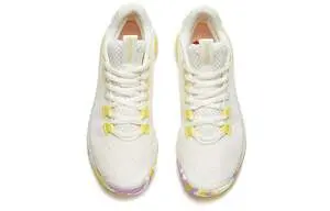 ANTA Light Cement Bubble 2 Cushioned Basketball Sneakers - White/yellow