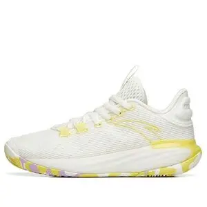 ANTA Light Cement Bubble 2 Cushioned Basketball Sneakers - White/yellow