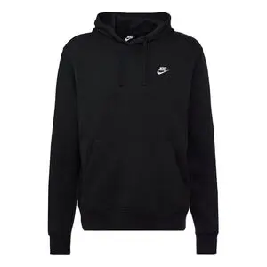 Nike Club Fleece Pullover Hoodie White - Black