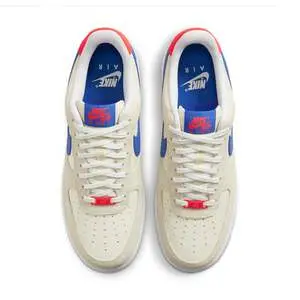 Nike Force 1 '07 Lv8 Sneakers - Cream/blue/red