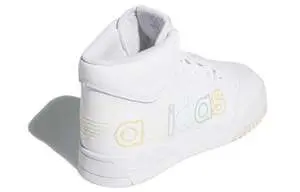 Adidas Drop Step Xl High Top Sneakers - White/yellow/blue