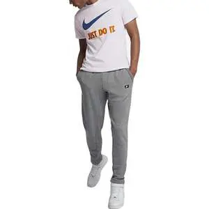 Nike Large Logo Printing Round Neck Short Sleeve White T-shirt - Default Color