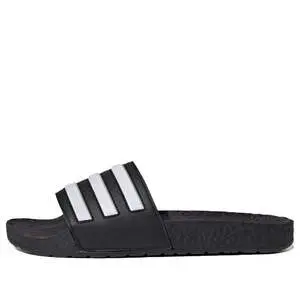 Adidas Adilette Boost Slides With Three Stripes - Black