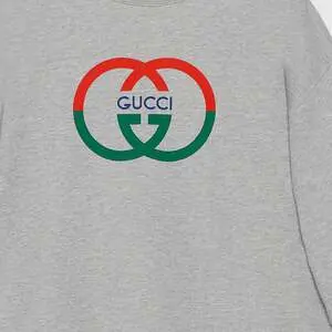 Gucci Cotton Jersey Sweatshirt With Printed Logo