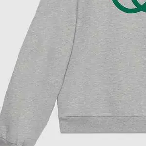 Gucci Cotton Jersey Sweatshirt With Printed Logo