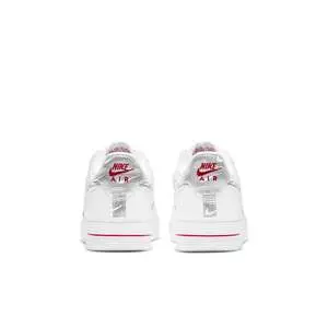 Nike Force 1 Low Athletic Sneakers - White/grey/red