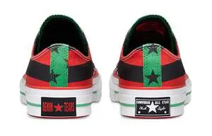 CONVERSE Denim Tears X Chuck 70 Low 'pan-african Flag - Black/red
