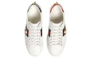 Gucci Ace Studded Leather Sneakers - White