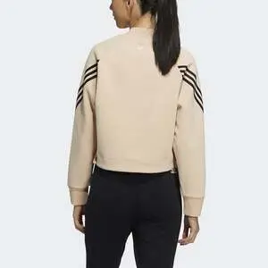 Adidas Ribbed Cuff Printing Pullover Hoodie