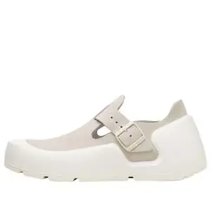 BIRKENSTOCK Birkenstock Reykjavik Nubuck Leather Shoes Beige/white