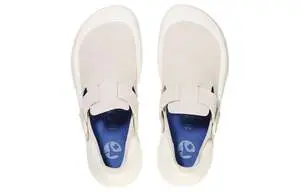 BIRKENSTOCK Reykjavik Nubuck Leather Shoes - Beige/white