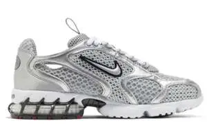 Nike Zoom Spiridon Cage 2 Metallic Silver Sneakers - Silverwhite
