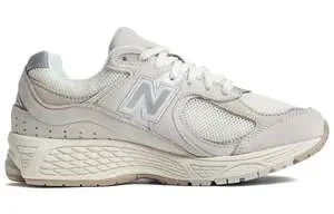 NEW BALANCE 2002r "linen Fog" Suede And Mesh Sneakers - Creamwhite