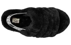 UGG Fluff Yeah Slide Thick Sole Slipper - Black