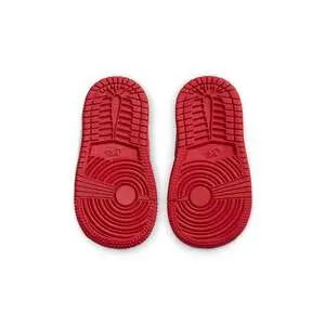 JORDAN Air 1 Mid "banned" High Top Sneakers - Red