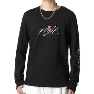 Nike Long Sleeve Crew Neck T-shirt With Floral Graphics