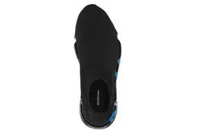 Balenciaga Speed High Top Sneakers - Black/blue